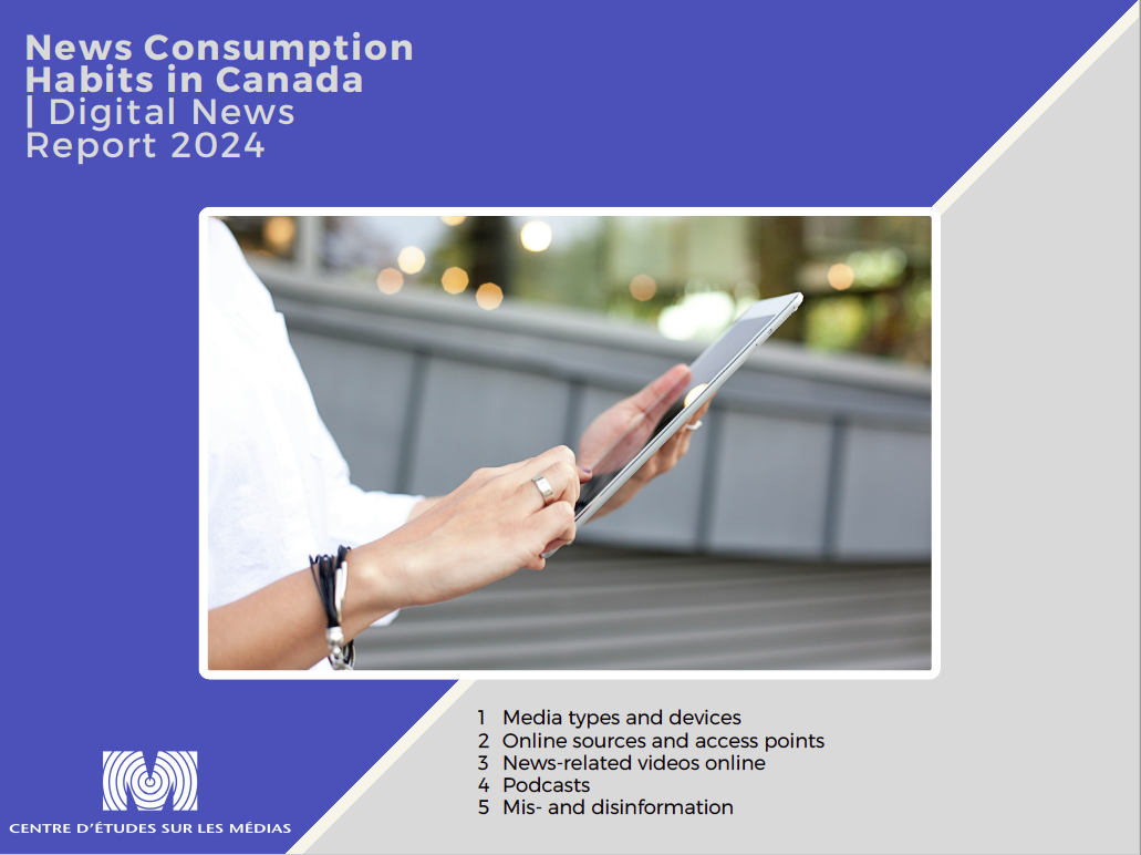 DNR Canada 2024 – News Consumption Habits in Canada - Centre d'études sur les médias